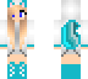 wolf girl ears and tail | Minecraft Skins