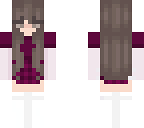 Aesthetic Girl- magenta | Minecraft Skin