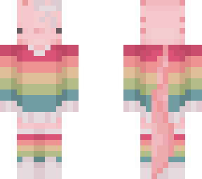 rainbow axolotl | Minecraft Skins