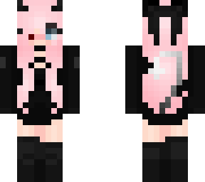 demon wolf girl | Minecraft Skin