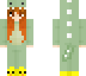 Dino Onesie w/Duck slippers | Minecraft Skin