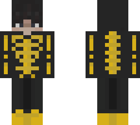 Golden skeleton boy fixed | Minecraft Skin