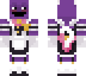 purple guy maid dress | Minecraft Skins