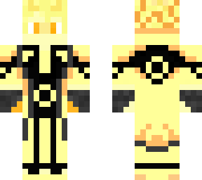 naruto Kurama mode | Minecraft Skin