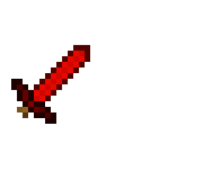 Pixel art ruby sword | Minecraft Skin