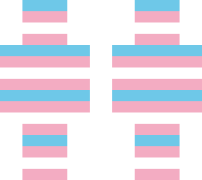 Trans Pride flag ! / Transgender flag | Minecraft Skin
