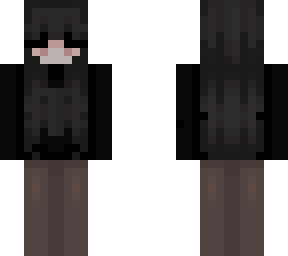 black cute emo | Minecraft Skins