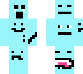 Blue Emoji Skin | Minecraft Skin