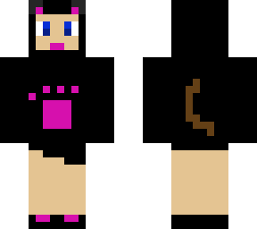 Cute anime cat girl | Minecraft Skin