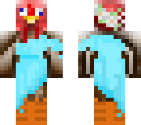 pavo con vestido azul | Minecraft Skin