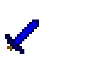 Pixel art sapphire sword | Minecraft Skin