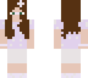 minecraft cute pink flower pretty dot polka dot skin pinky | Minecraft ...