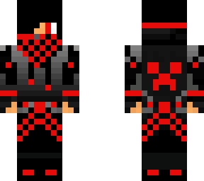 red hoodie bandana checkered pattern | Minecraft Skin