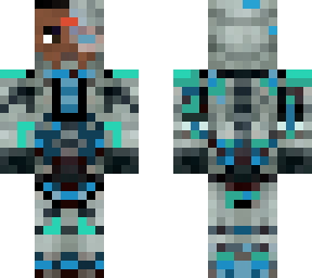 blue cyborg | Minecraft Skin