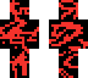 corrupted red and black | Minecraft Skin
