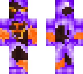 Demon Infected Indigo Steve | Minecraft Skin