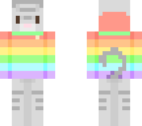 Rainbow cat | Minecraft Skin
