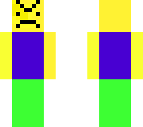 angry roblox noob >:( | Minecraft Skin