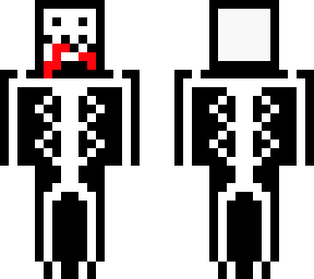 Bloody Skeleton | Minecraft Skin