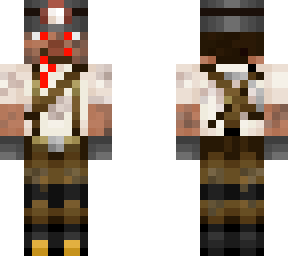 bloody steve miner | Minecraft Skin