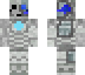 Damaged cyberman | Minecraft Skin