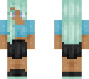 Teal hair | Minecraft Skin