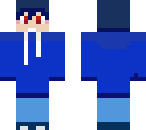 Aesthetic Dude With Blue Hoodie | Minecraft Skin