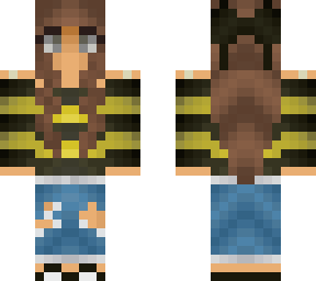 Cute Bee Girl | Minecraft Skin