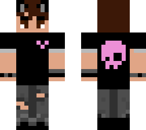 emo kuromi skull catboy | Minecraft Skin