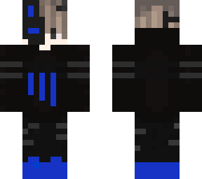 half devil half robot | Minecraft Skin