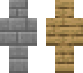 Quad Camo (Log, Planks, Stone, Stone Bricks) | Minecraft Skin