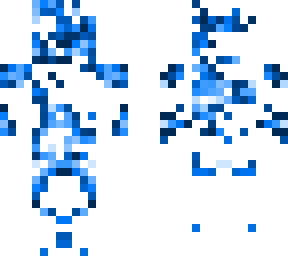 Mob Creeper Enderman Cyber Cool Blue Fire Minecraft Skins