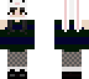bunny hat + fishnets | Minecraft Skin