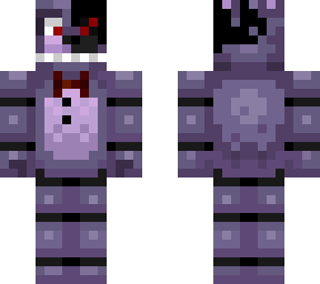 Corrupted Bonnie Transforming Minecraft Skin