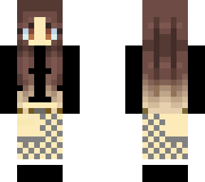 Fading hair with crop top | Minecraft Skin