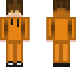 Orange hoodie | Minecraft Skin