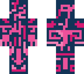 pink and blue | Minecraft Skin