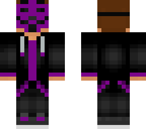 Purple Anonymous Mask | Minecraft Skin