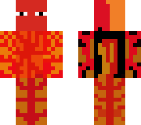 The fiery citizen | Minecraft Skin