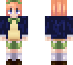 anime yotsuba nakano the quintessential quintuplets | Minecraft Skins