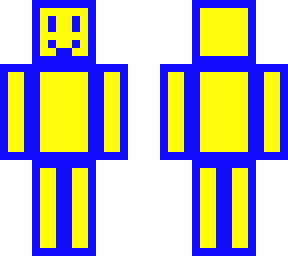 blue and yellow | Minecraft Skin