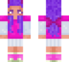 dragon girl pink purple | Minecraft Skins