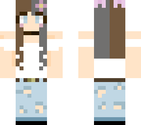 Split hair girl! | Minecraft Skin