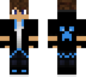blue gamer boy | Minecraft Skin