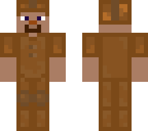 Minecraft Steve With Leather Armor