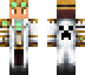 Lime Creeper Steampunk | Minecraft Skin