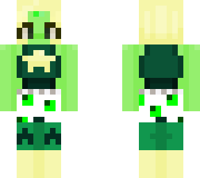 Peridot with shorts | Minecraft Skin