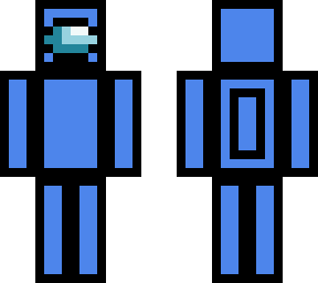 Among Us character blue | Minecraft Skin