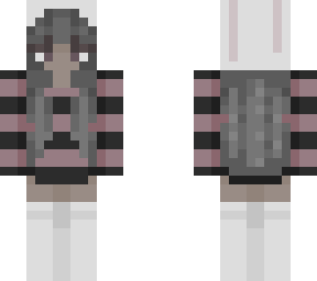 Cute poc girl with bunny hat pink :)) | Minecraft Skin