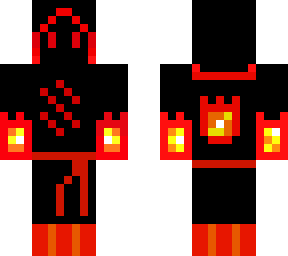 fire shadow ninja | Minecraft Skin